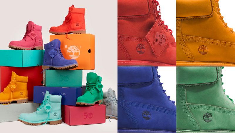 TIMBERLAND 50周年彩色靴登场，经典黄靴画上鲜艳外表！ - NEXT TREND